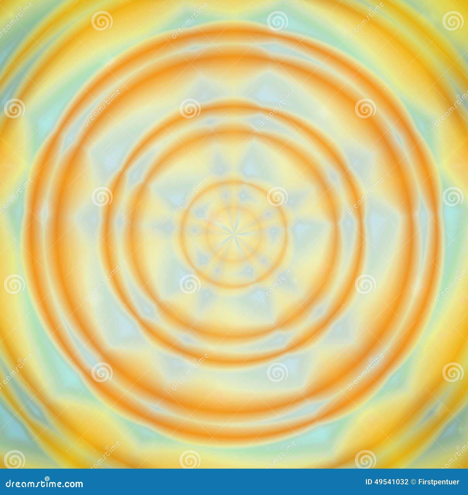 Abstract Soft Yellow Circles at Azure Background Texture Stock ...