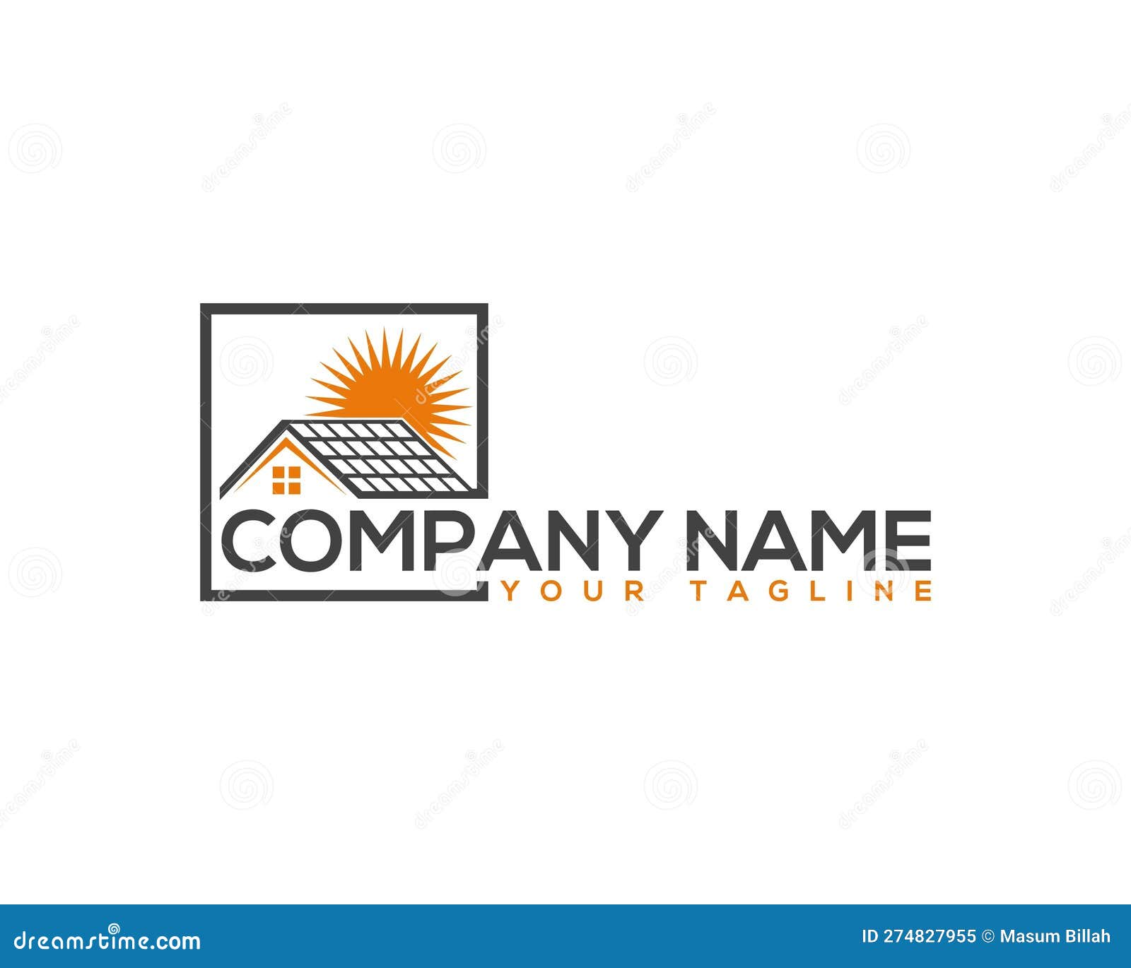 Abstract Solar Energy and Home Logo Design. Stock Vector - Illustration ...