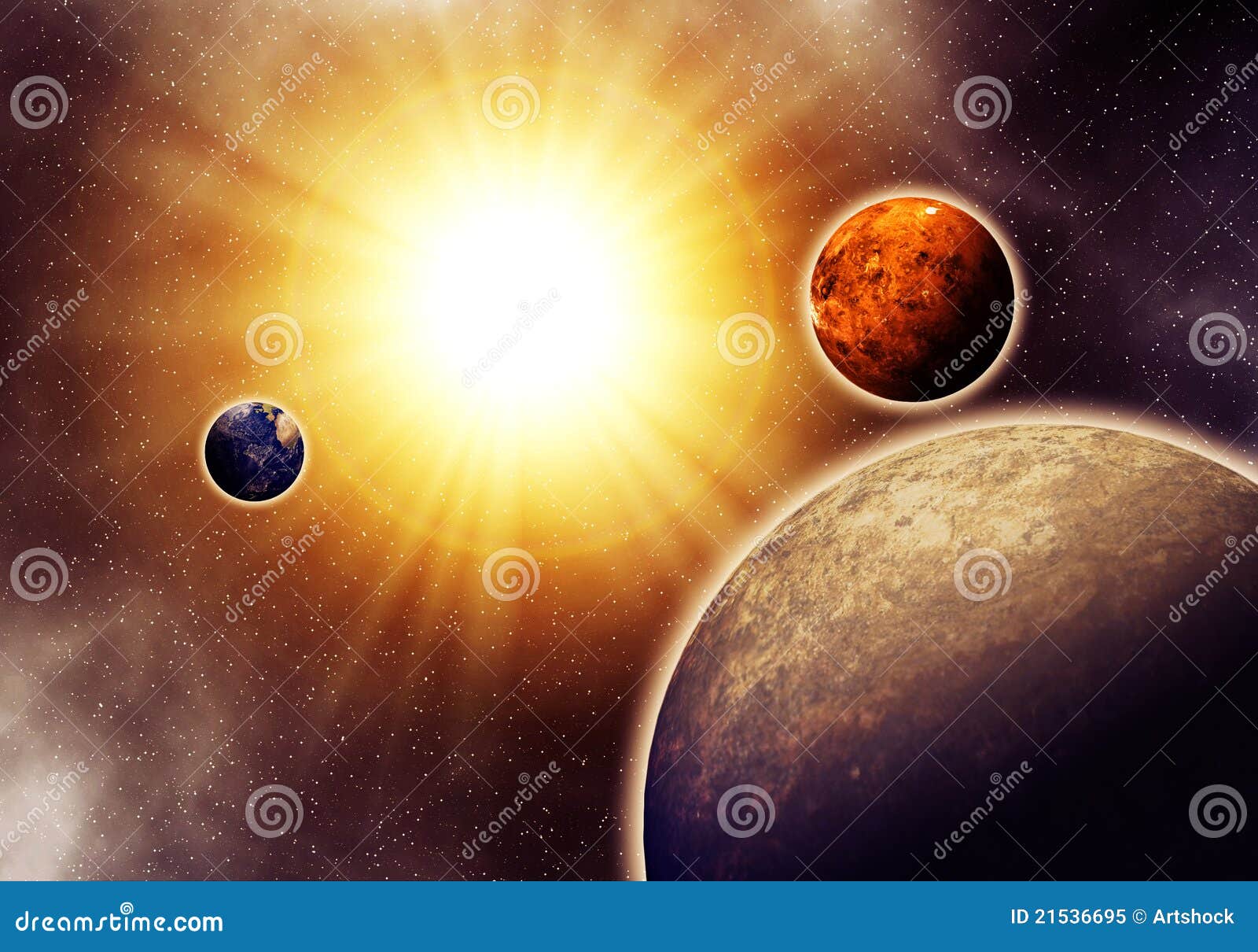 Abstract solar system stock illustration. Illustration of black - 21536695