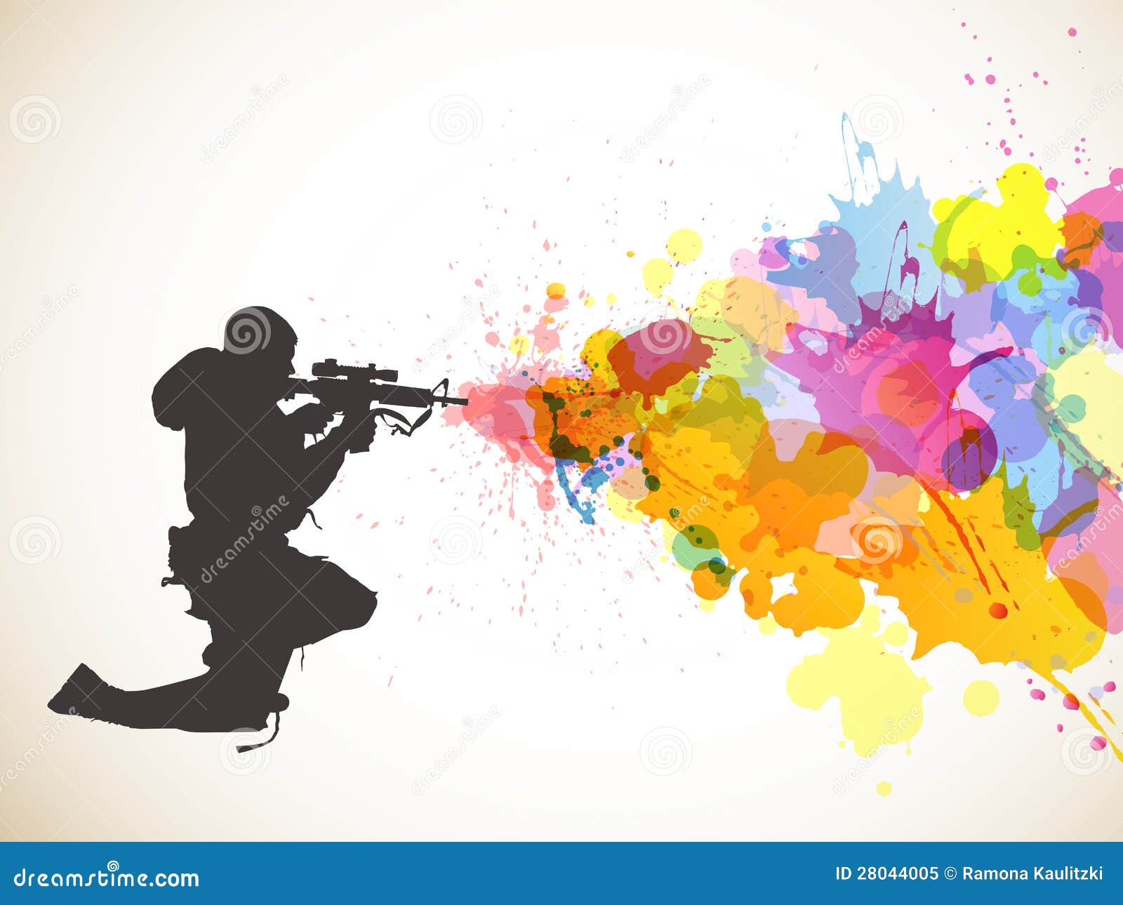 Abstract soldier stock illustration. Illustration of murder - 28044005