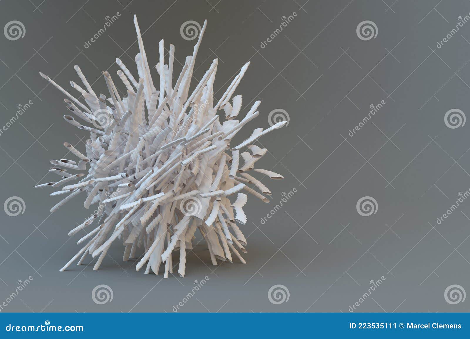 Abstract solid fractal stock image. Image of grey, complex - 223535111