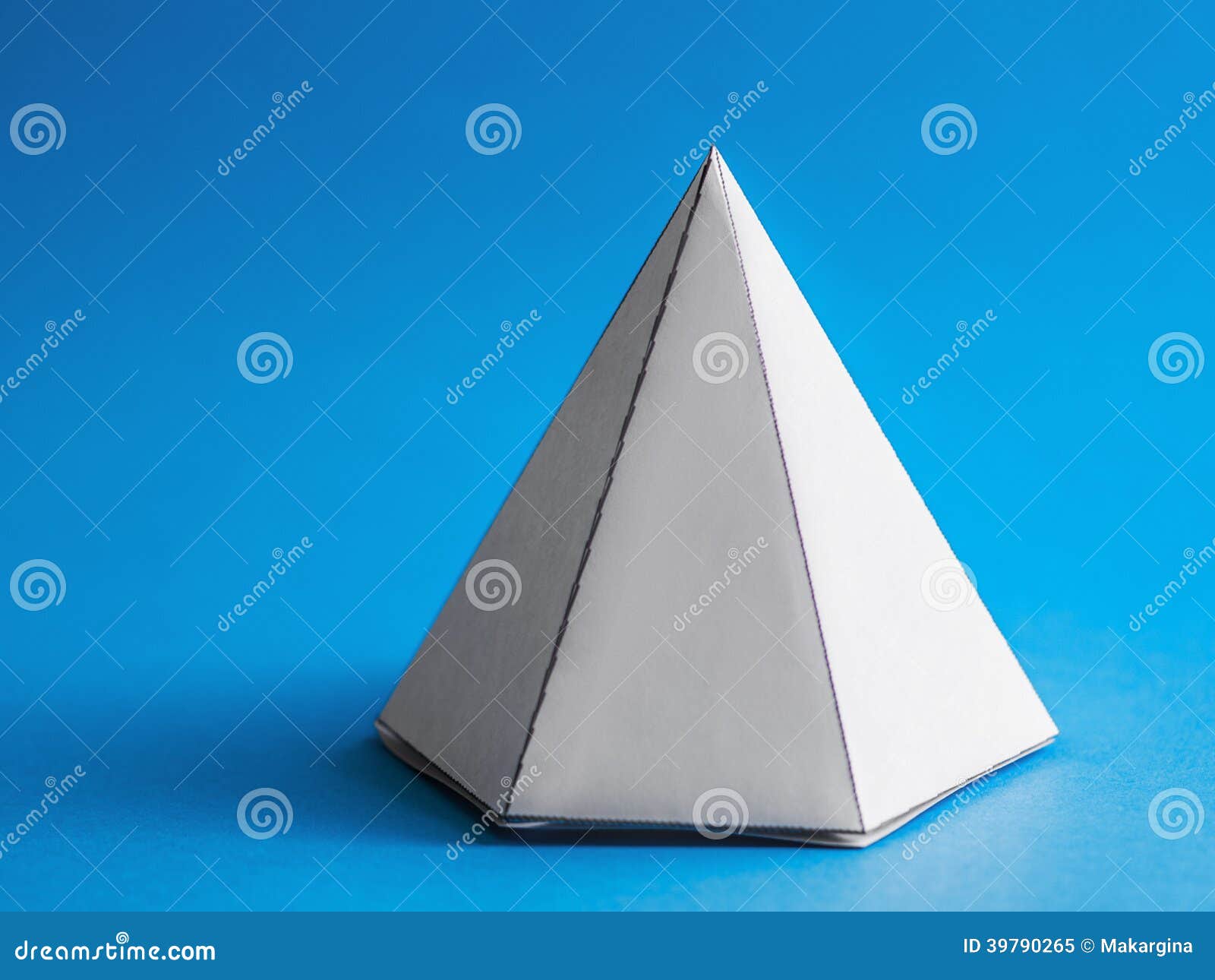 Abstract Solid Pyramid Shape Stock Image - Image of geometry, profile ...
