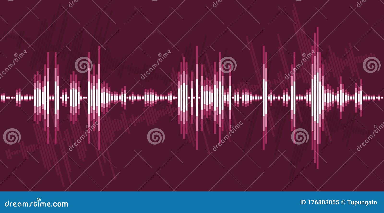 Abstract sound wave design stock vector. Illustration of visualization ...