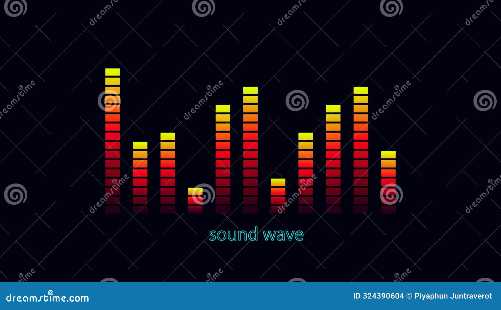 Abstract Sound Wave Digital Frequency Wavelength Graphic Design ...