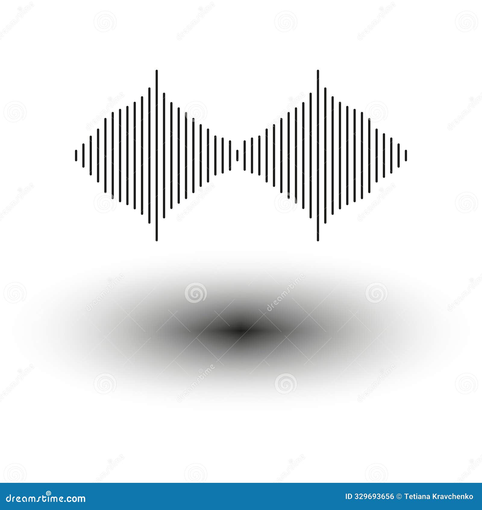 Abstract Sound Wave. Geometric Vector Design. Modern Minimalist Art ...