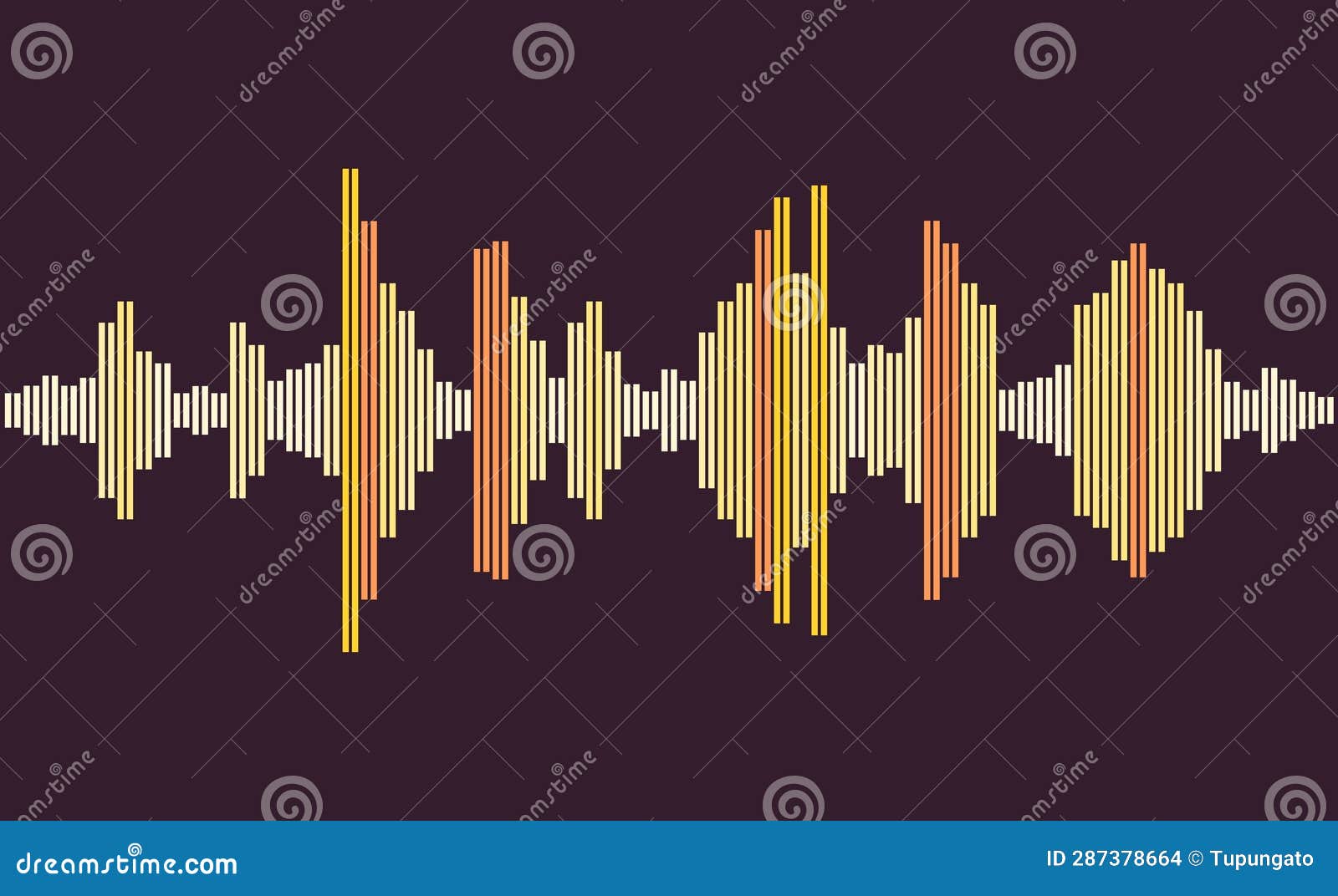 Abstract Sound Wave Graph Pattern Stock Vector - Illustration of ...