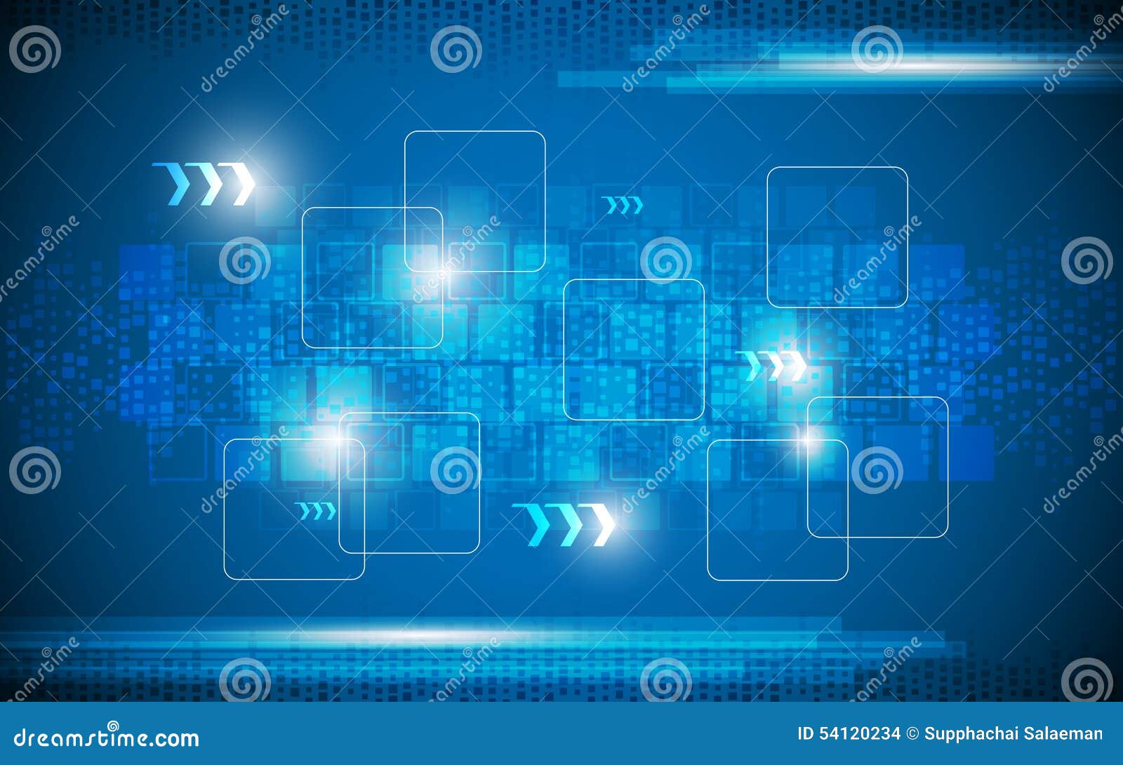 Abstract Sound Wave Rectangle Background Stock Vector - Illustration of ...