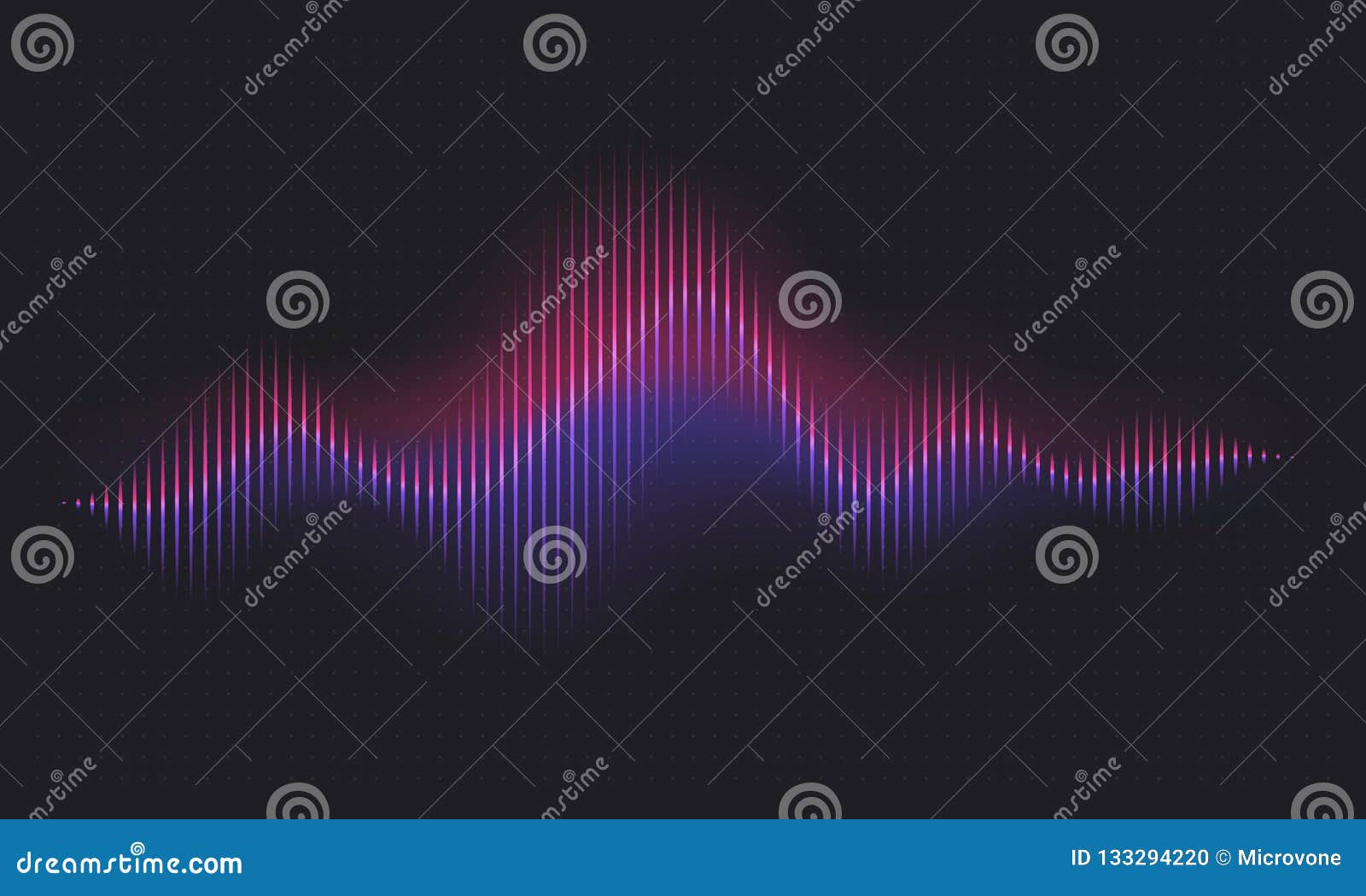 Abstract Sound Wave. Voice Digital Waveform, Volume Voice Technology ...