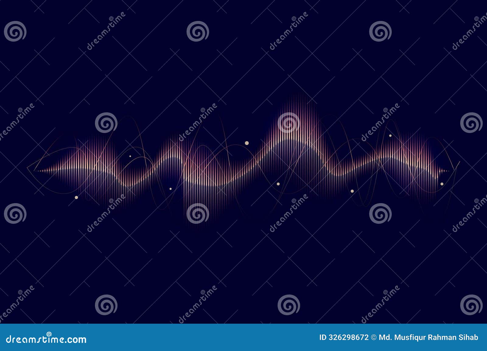 Abstract Sound Waves Equalizer Music Vibration Frequency Beat Spectrum ...