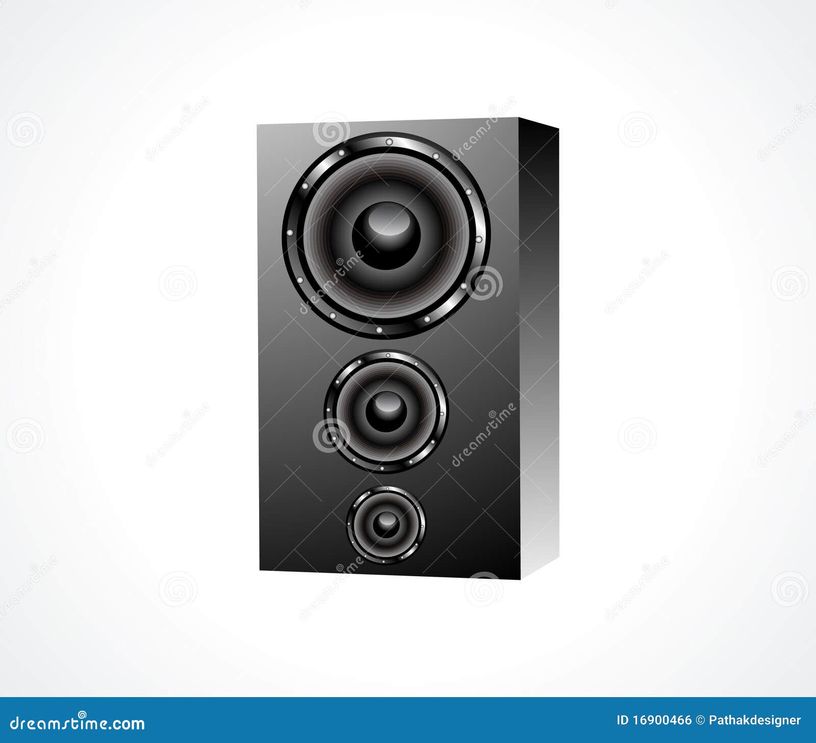Abstract soundbox icon stock vector. Illustration of sound - 16900466