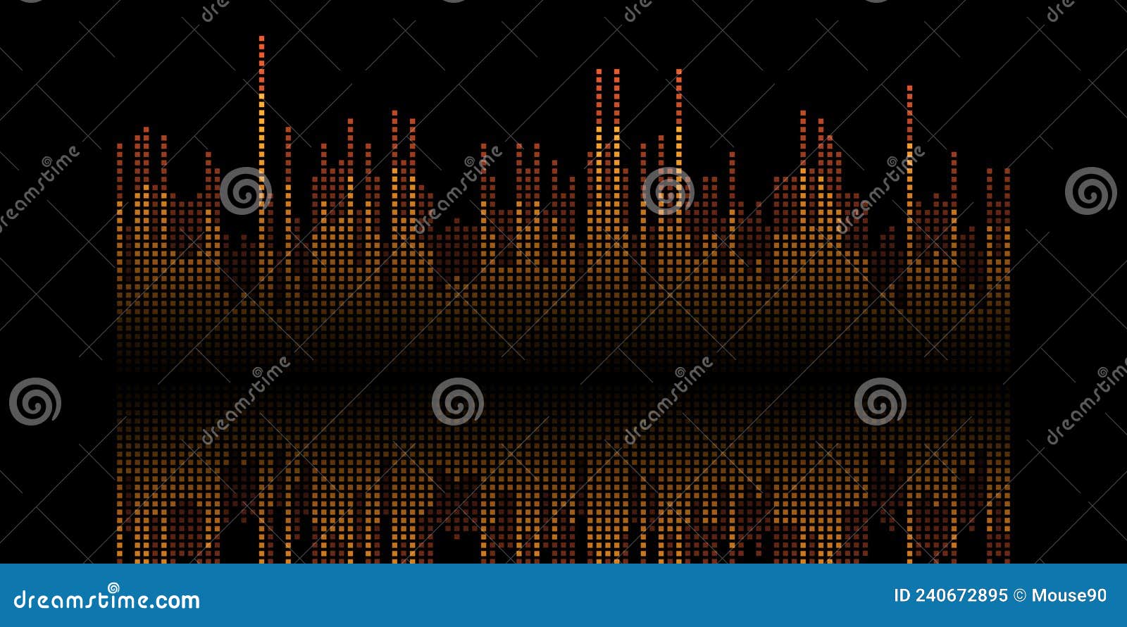 Soundwaves banner stock vector. Illustration of sound - 240672895