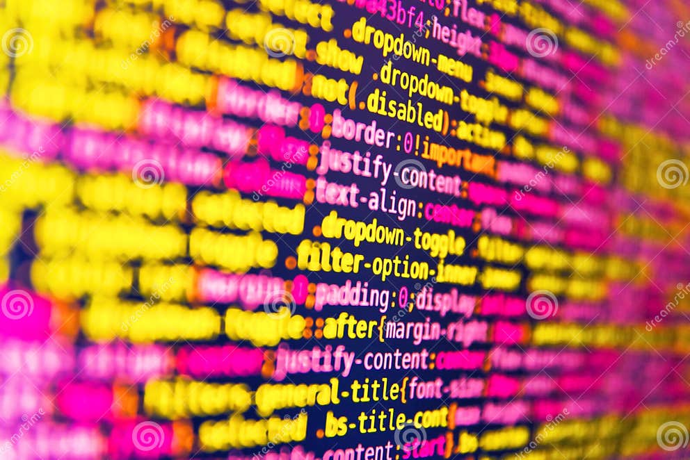 Abstract Source Code Background Modern Application Source Abstract