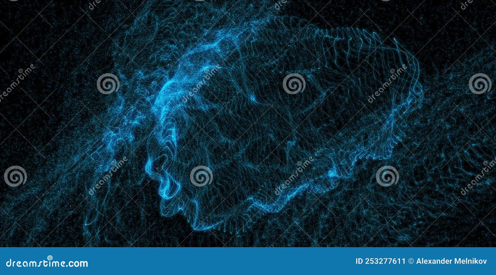 Abstract Space Background. Accumulation of Particles Stock Illustration ...