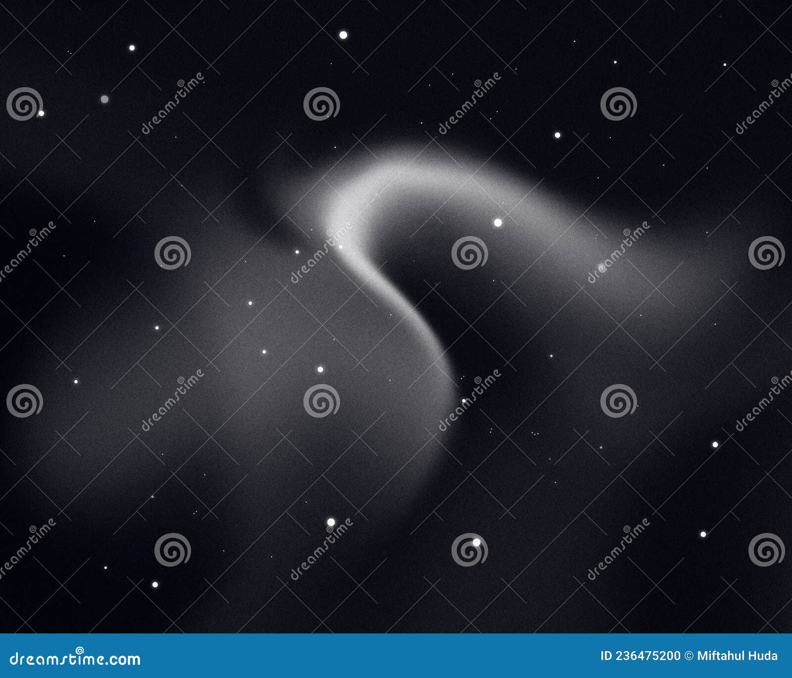 Abstract Space Background with Grainy and Starry White Decorations ...