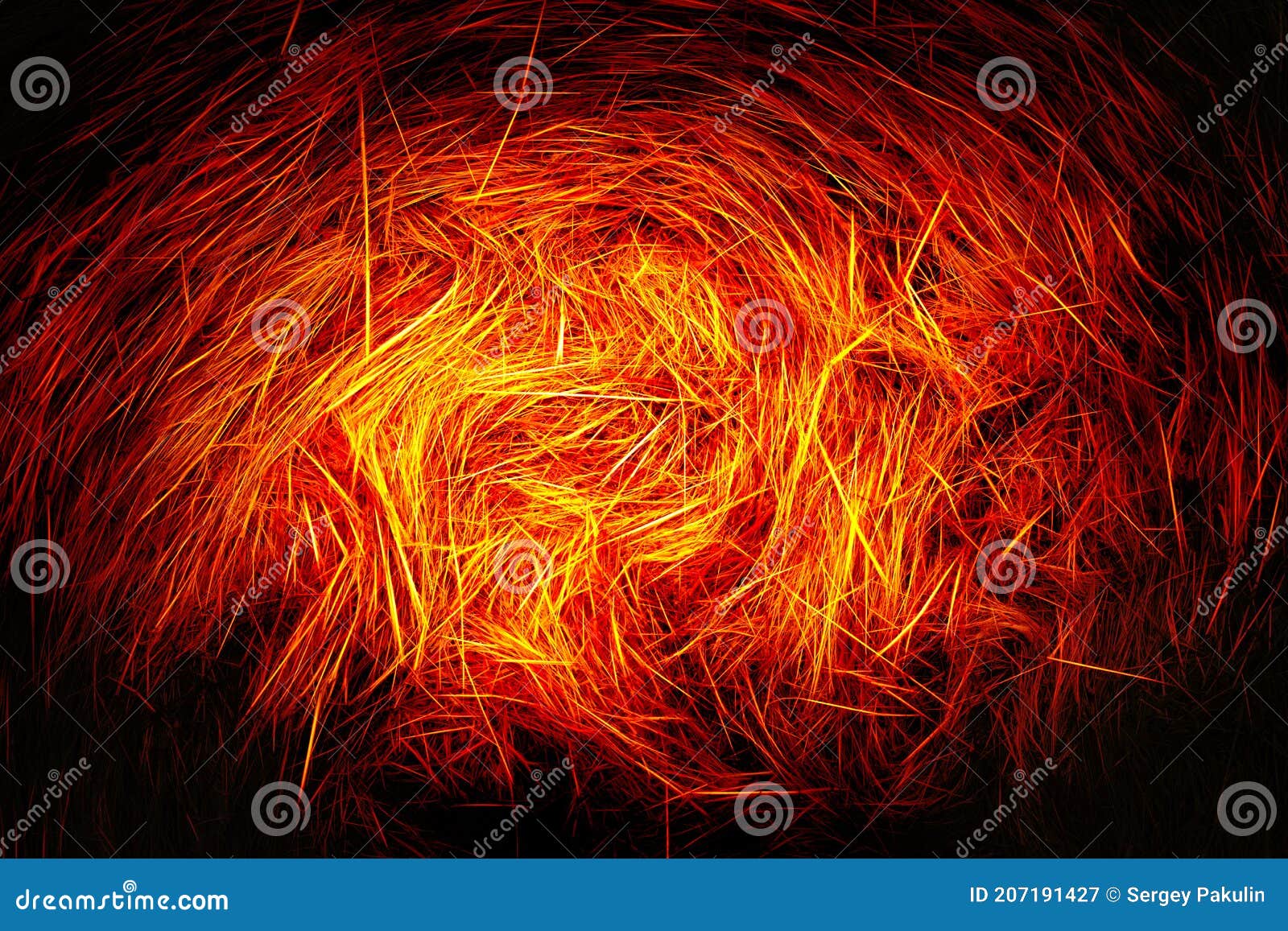 Abstract Space Background. the Red-hot Core of the Planet Stock Image ...