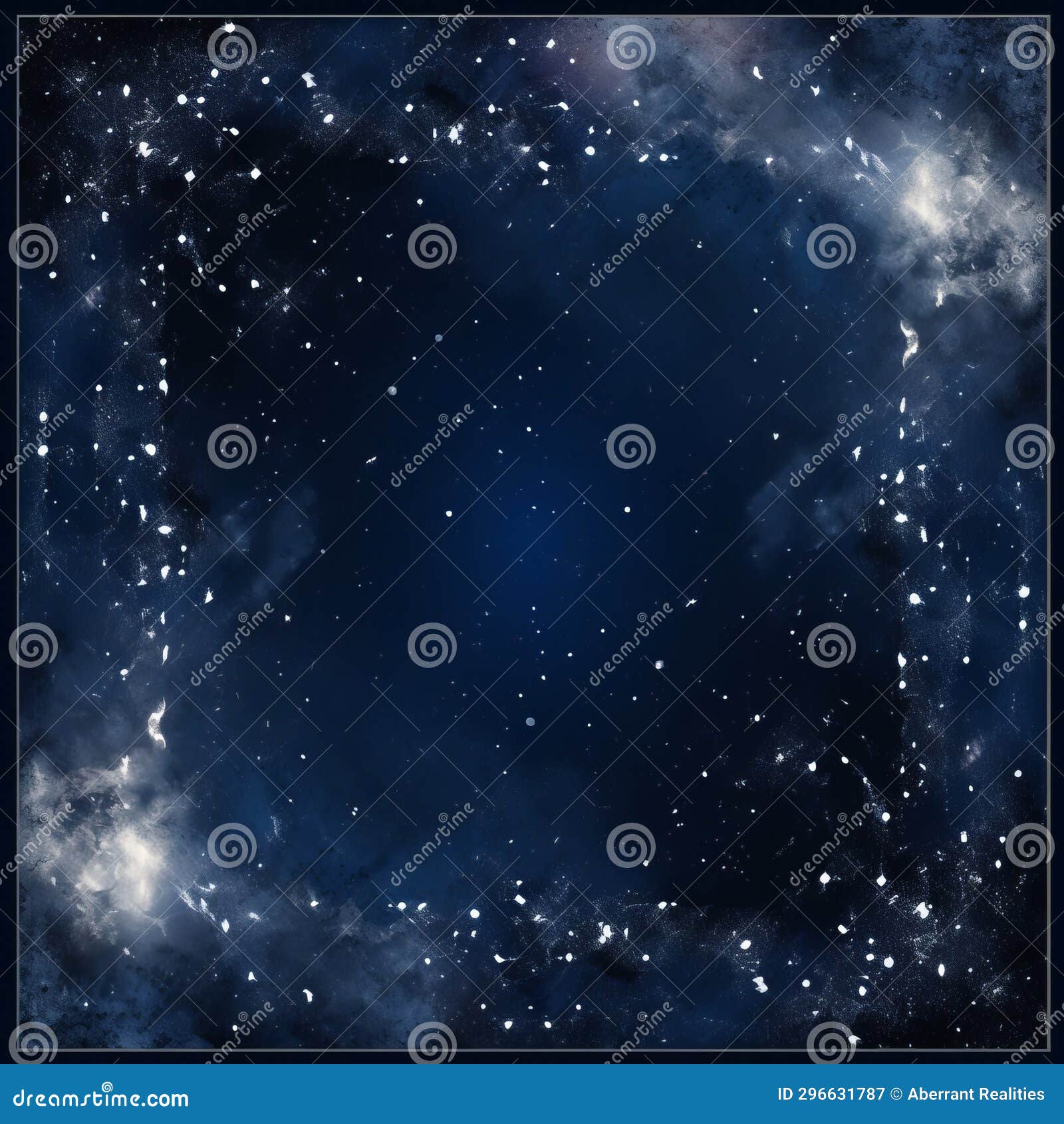 An Abstract Space Background with Stars and Clouds Stock Illustration ...
