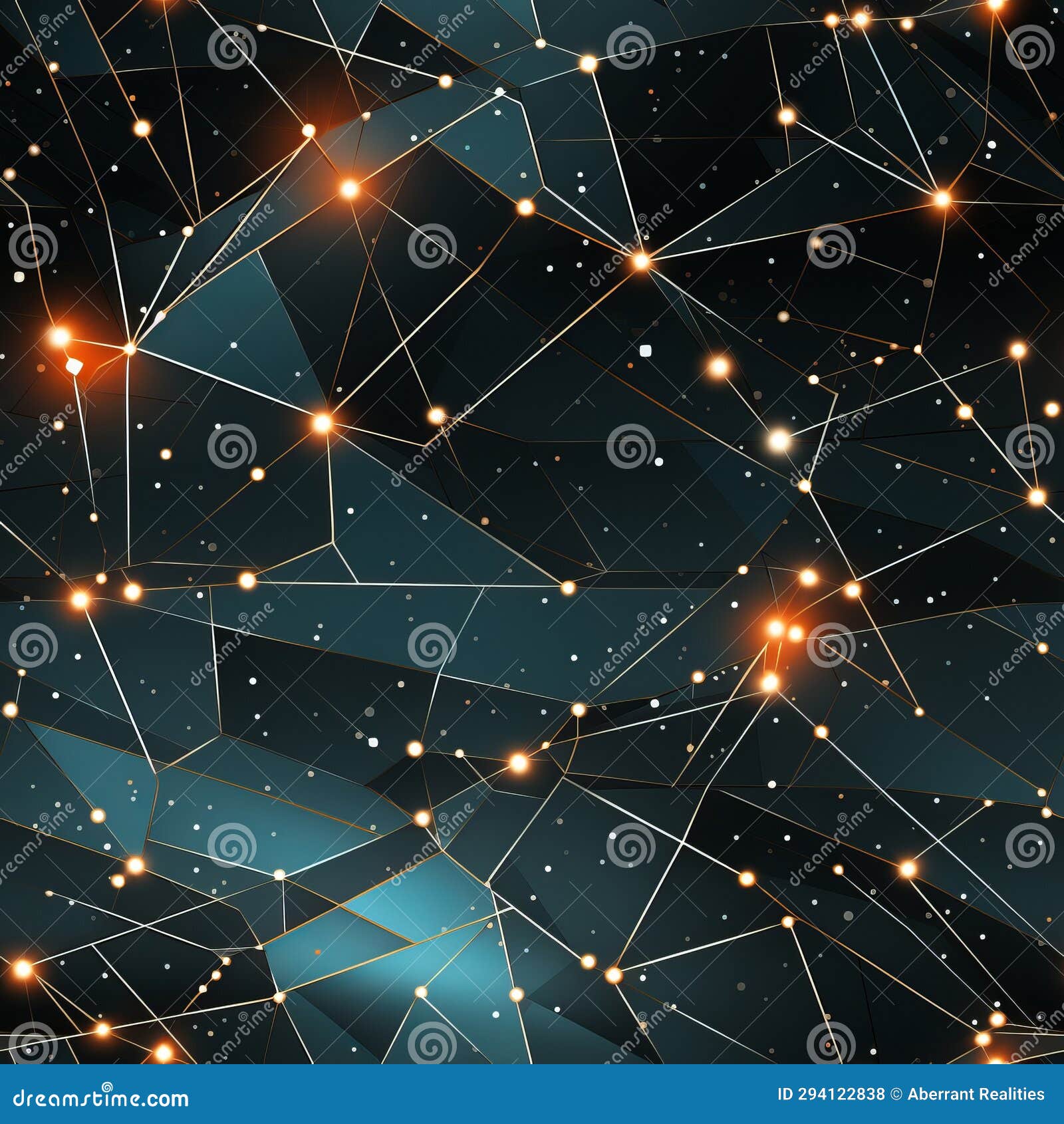 Abstract Space Background with Stars and Lines Stock Illustration ...