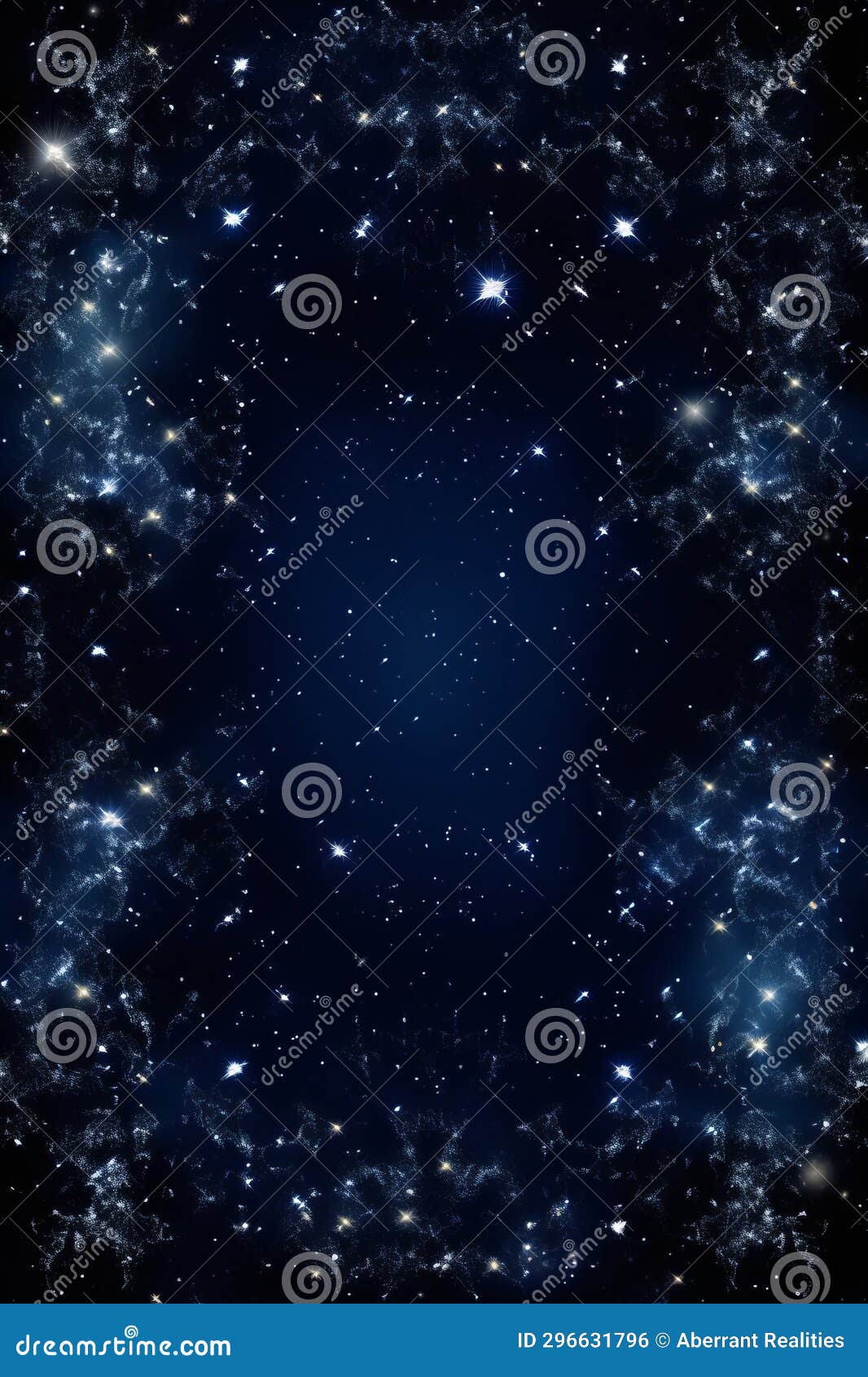 An Abstract Space Background with Stars and Nebula Stock Illustration ...
