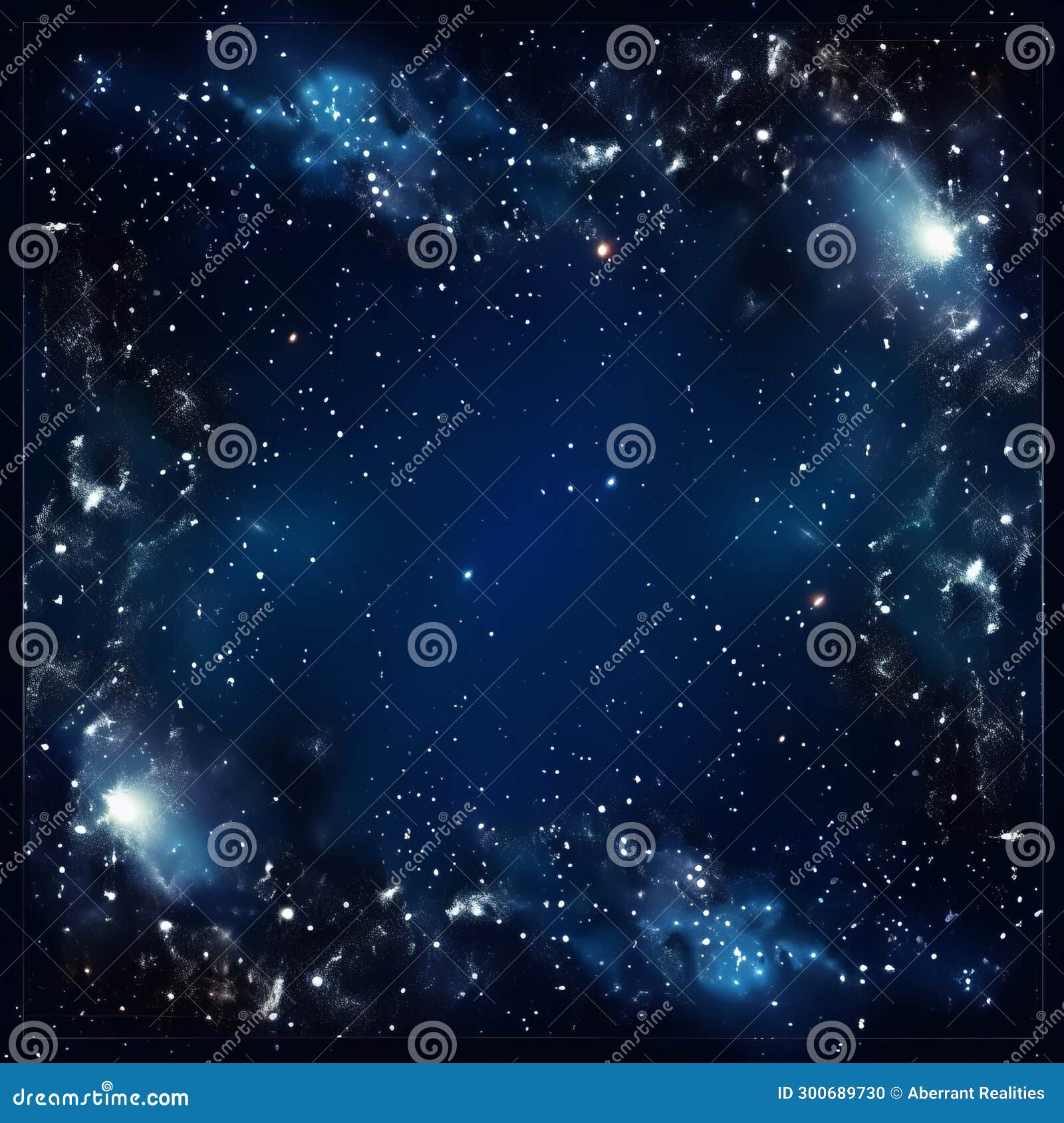 An Abstract Space Background with Stars and Nebula Stock Illustration ...