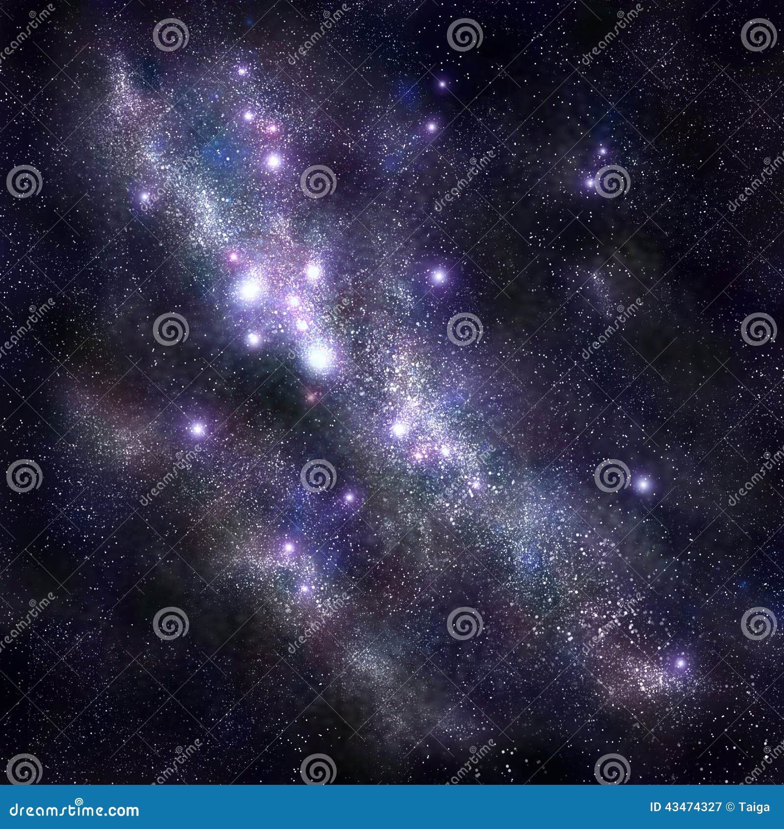 Abstract Space Background with Stars and Starfield, Nebula Stock ...
