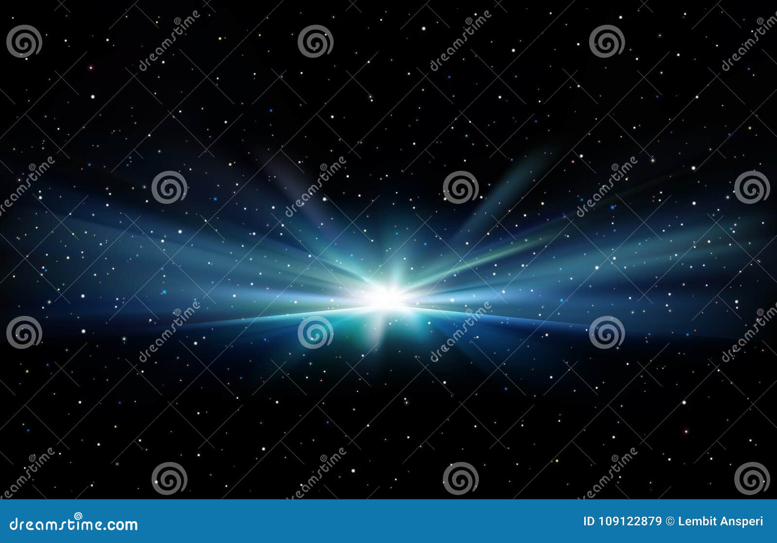 Abstract Space Background with Stars Stock Vector - Illustration of ...