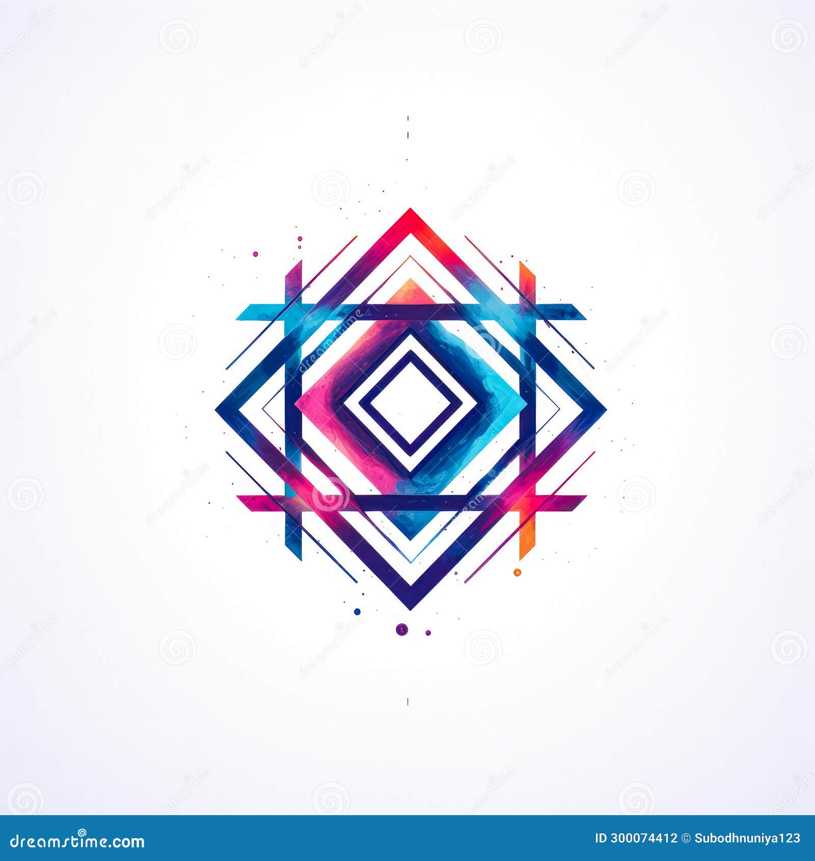 An Abstract Space Design in Retro Style Stock Illustration ...