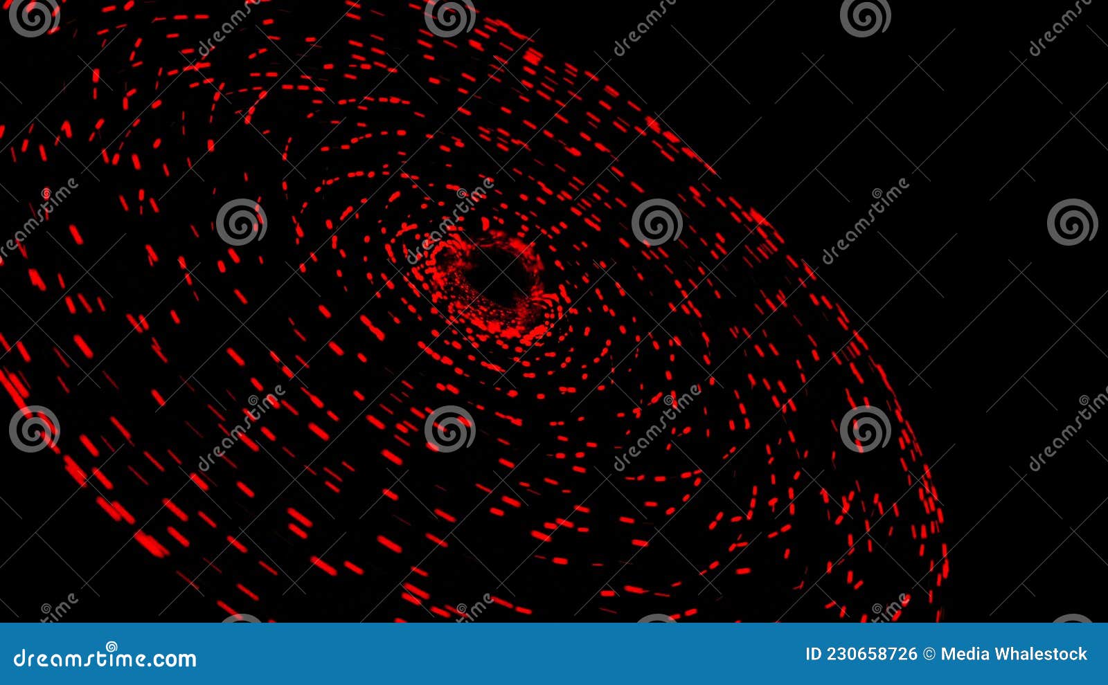 Abstract Space Disk Rotating on Black Background. Design. Rapidly ...