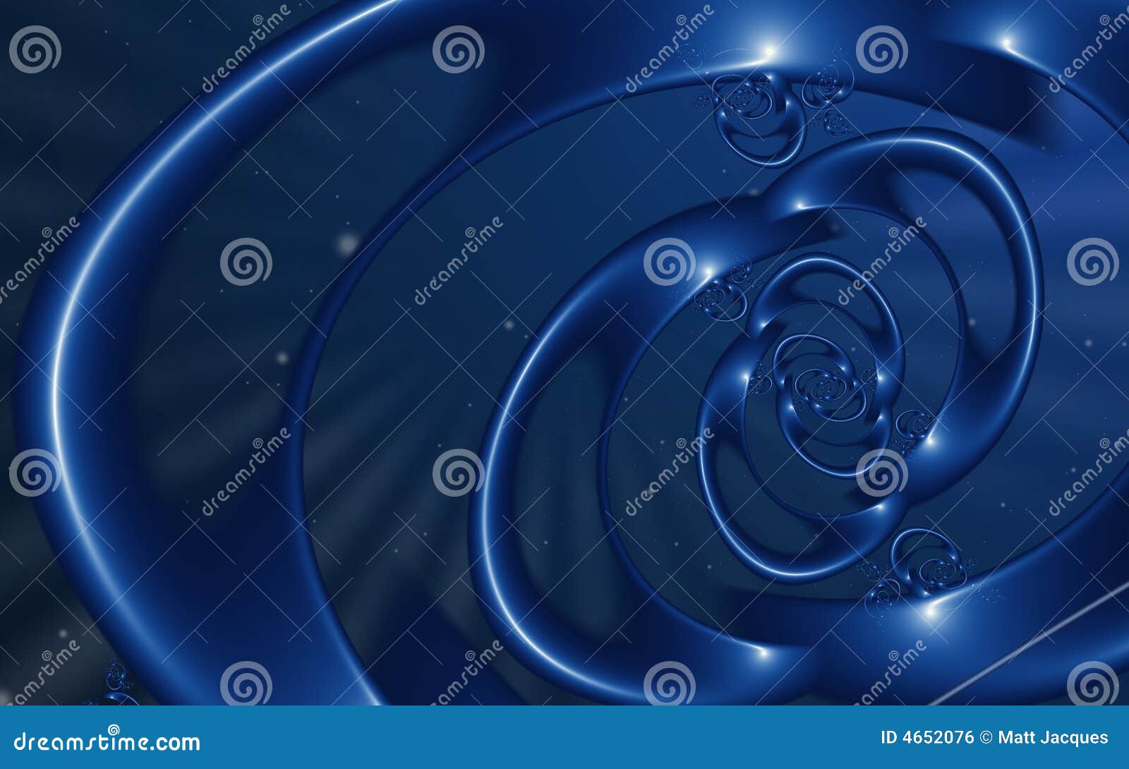 Abstract Space Orbits in Blue Stock Illustration - Illustration of ...