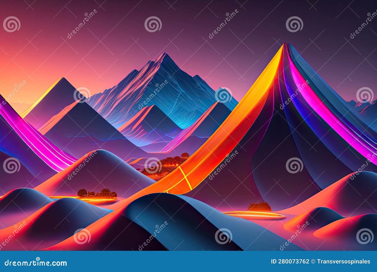 Abstract Space Purple Fantastic Generative AI Stock Illustration ...