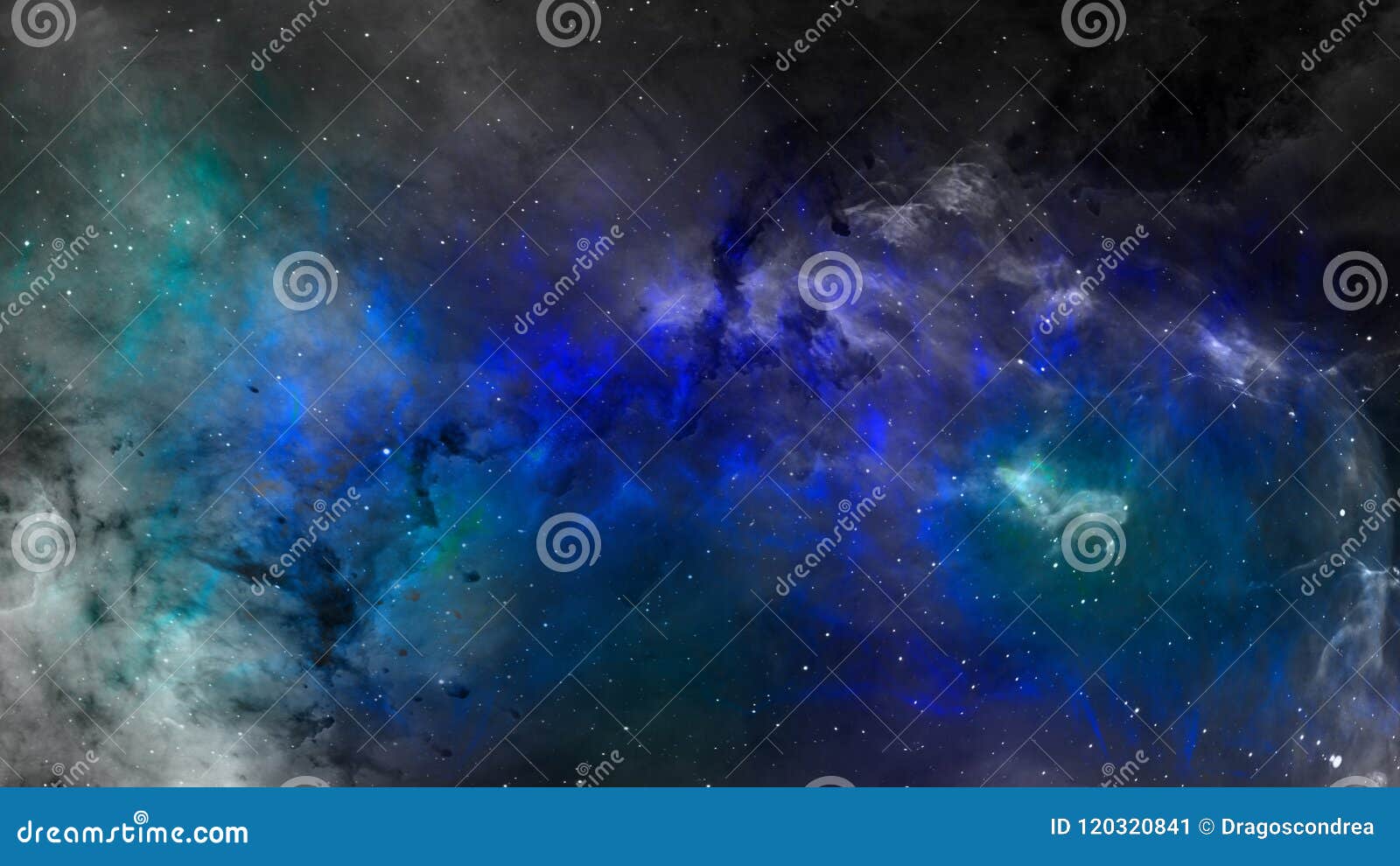 Abstract Space Scene of Nebula Stock Image - Image of nature, discovery ...