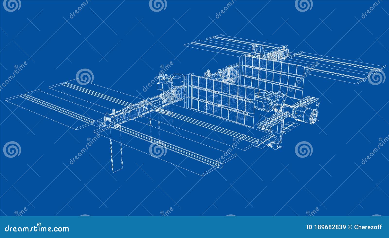 Abstract Spaceship Outline stock illustration. Illustration of cargo ...