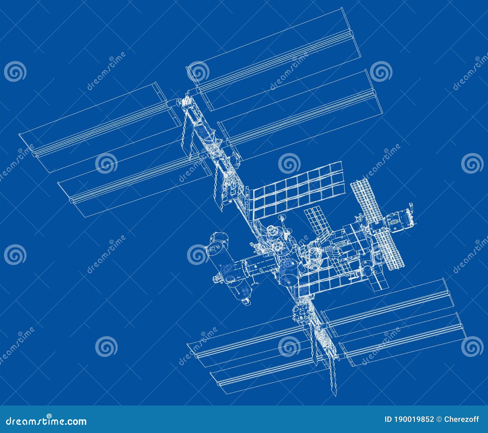 Abstract Spaceship Outline stock illustration. Illustration of science ...