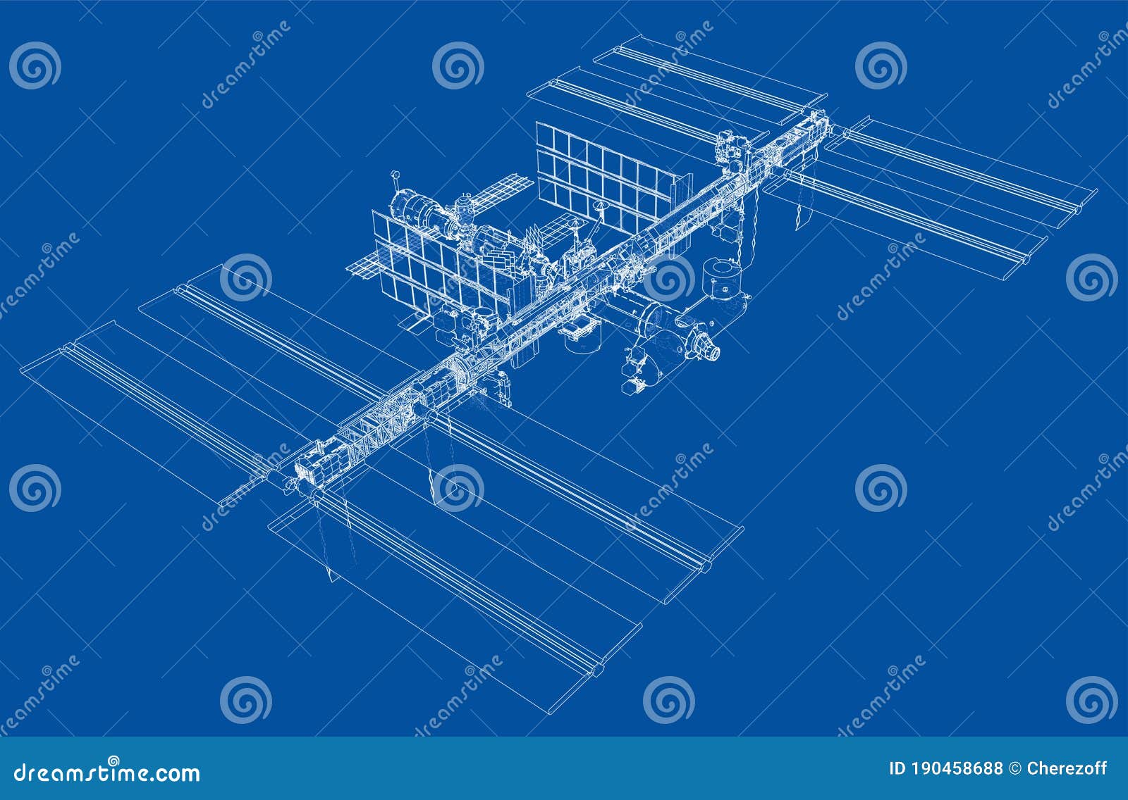 Abstract Spaceship Outline stock illustration. Illustration of progress ...