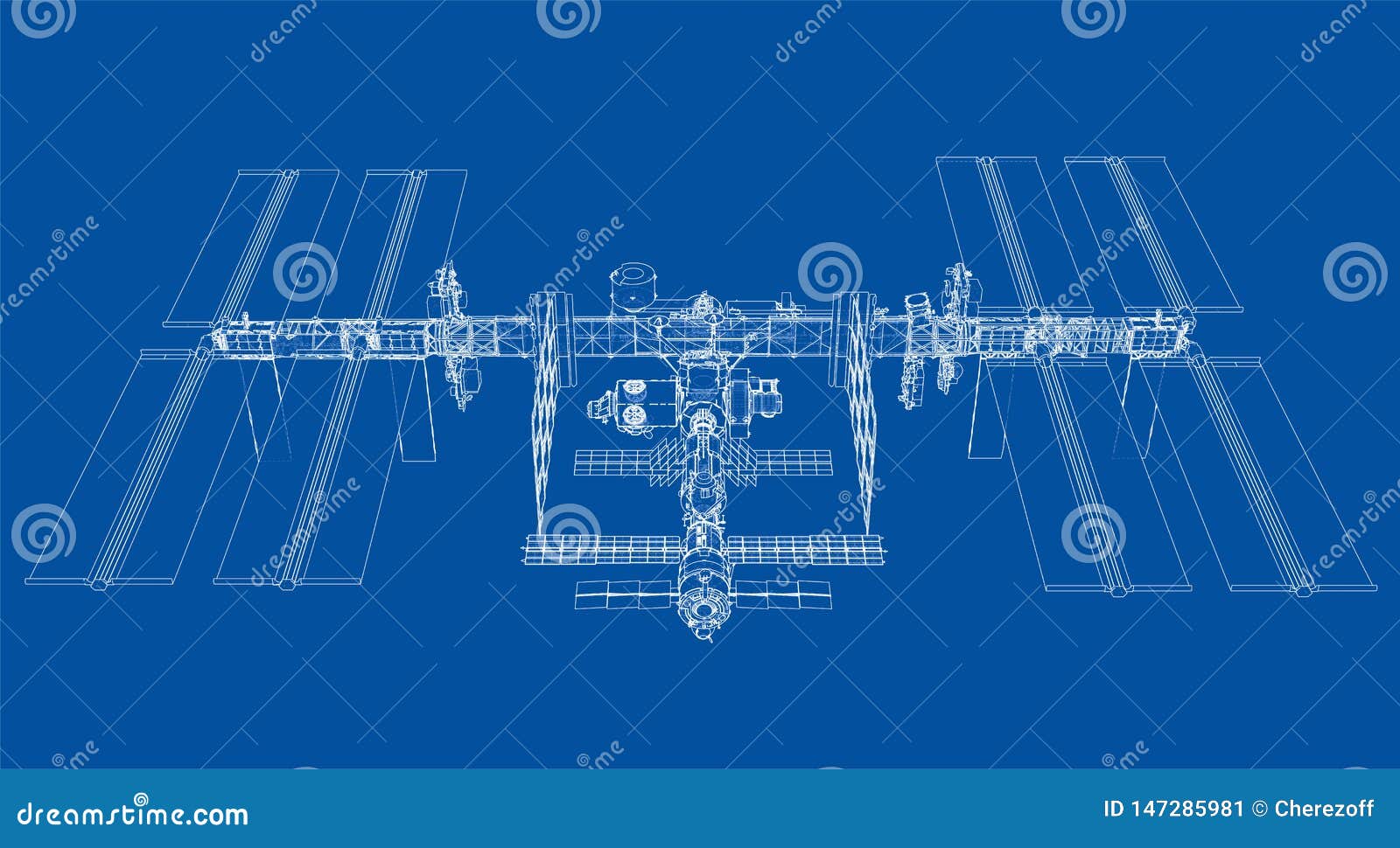 Abstract Spaceship Outline. Vector Stock Vector - Illustration of ...
