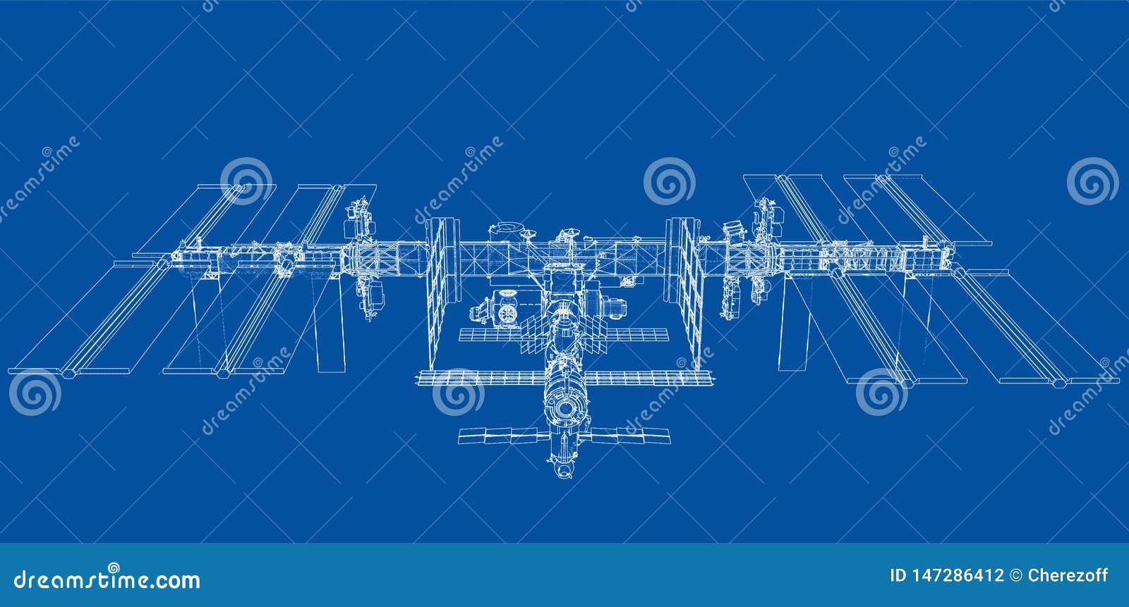 Abstract Spaceship Outline. Vector Stock Vector - Illustration of ...