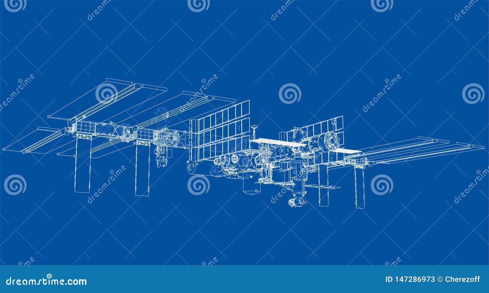 Abstract Spaceship Outline. Vector Stock Vector - Illustration of ...