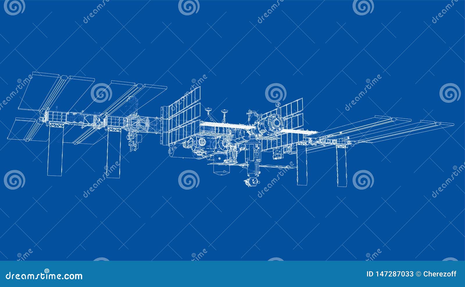 Abstract Spaceship Outline. Vector Stock Vector - Illustration of ...