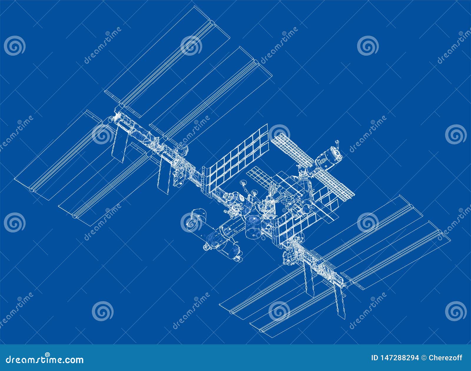 Abstract Spaceship Outline. Vector Stock Vector - Illustration of ship ...