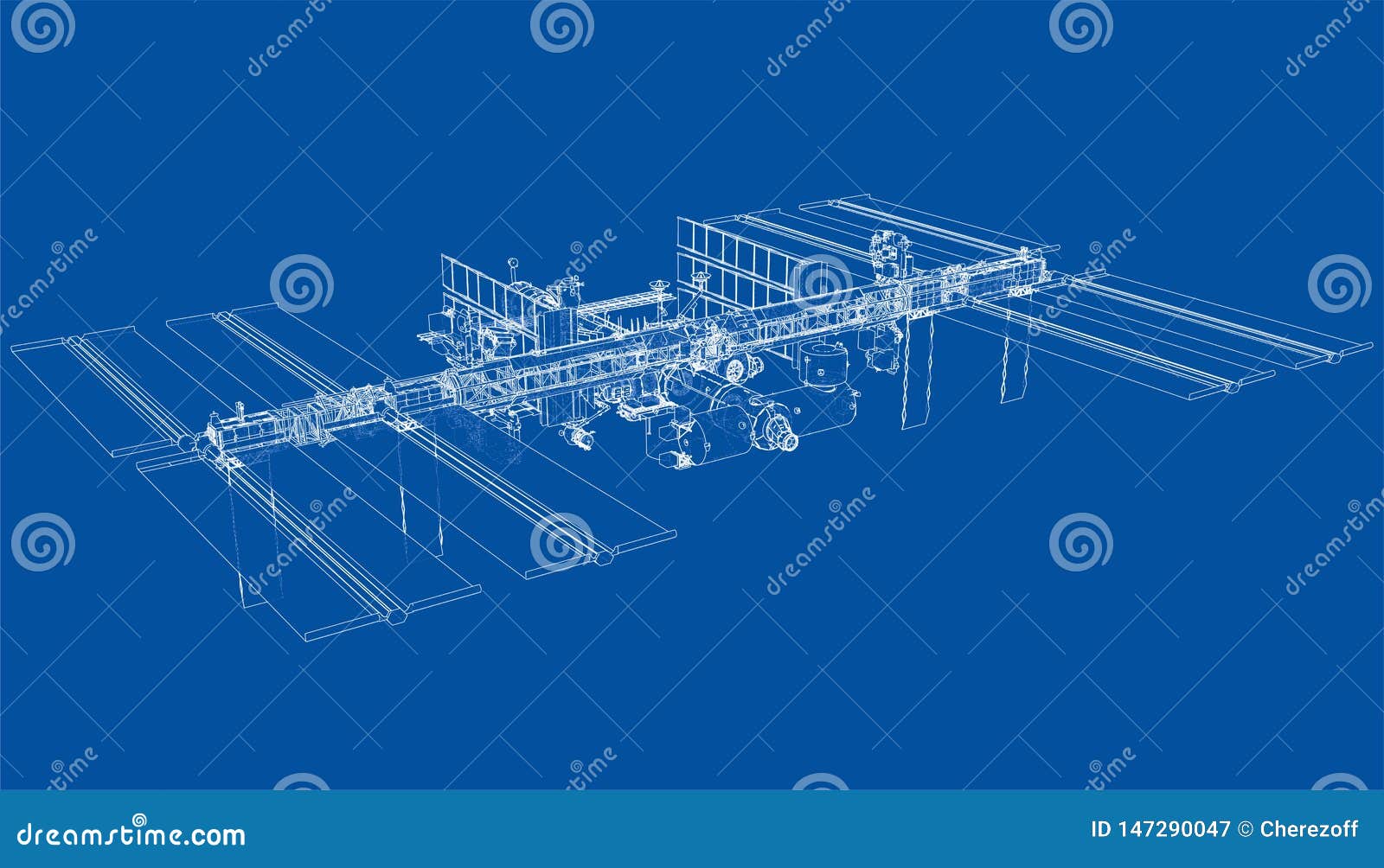 Abstract Spaceship Outline. Vector Stock Vector - Illustration of ...
