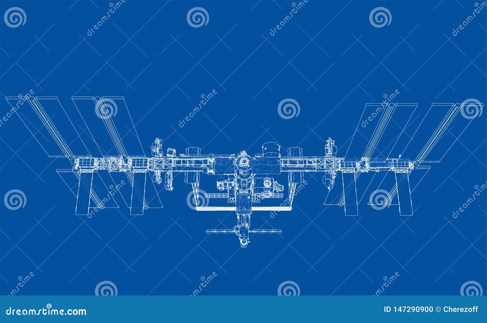 Abstract Spaceship Outline. Vector Stock Vector - Illustration of ...