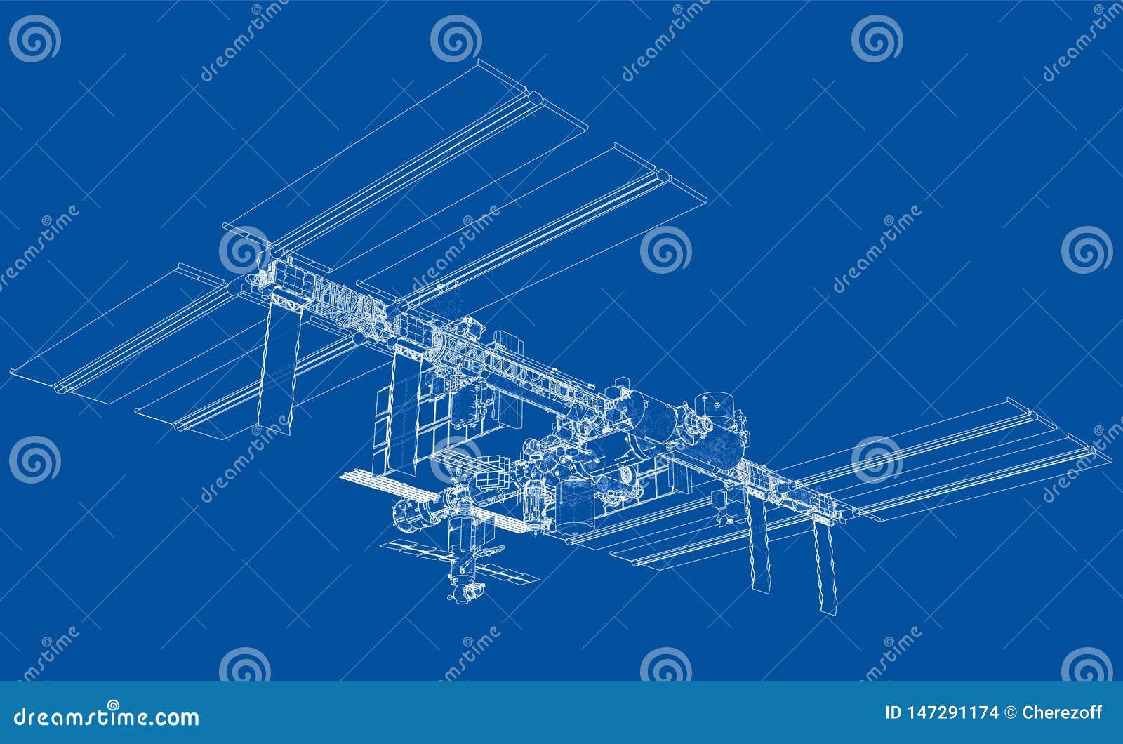 Abstract Spaceship Outline. Vector Stock Vector - Illustration of ...