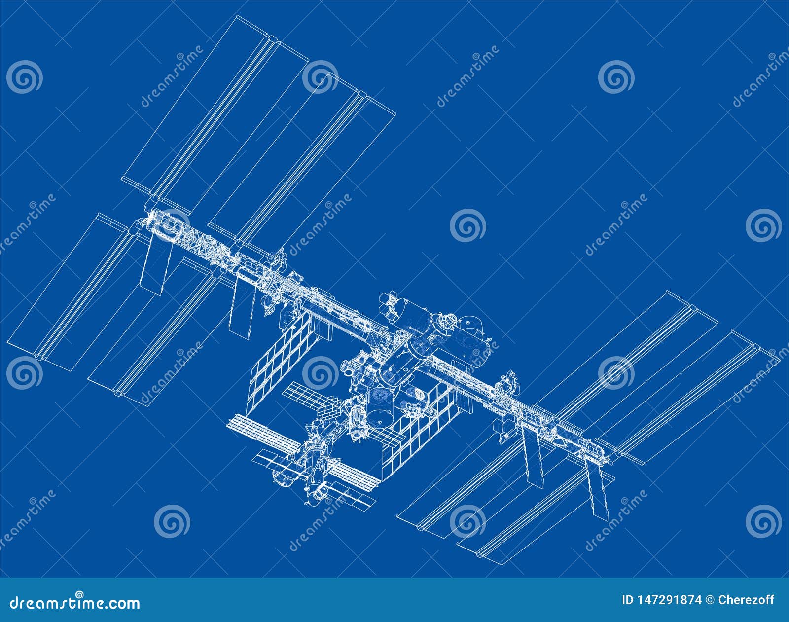 Abstract Spaceship Outline. Vector Stock Vector - Illustration of ...