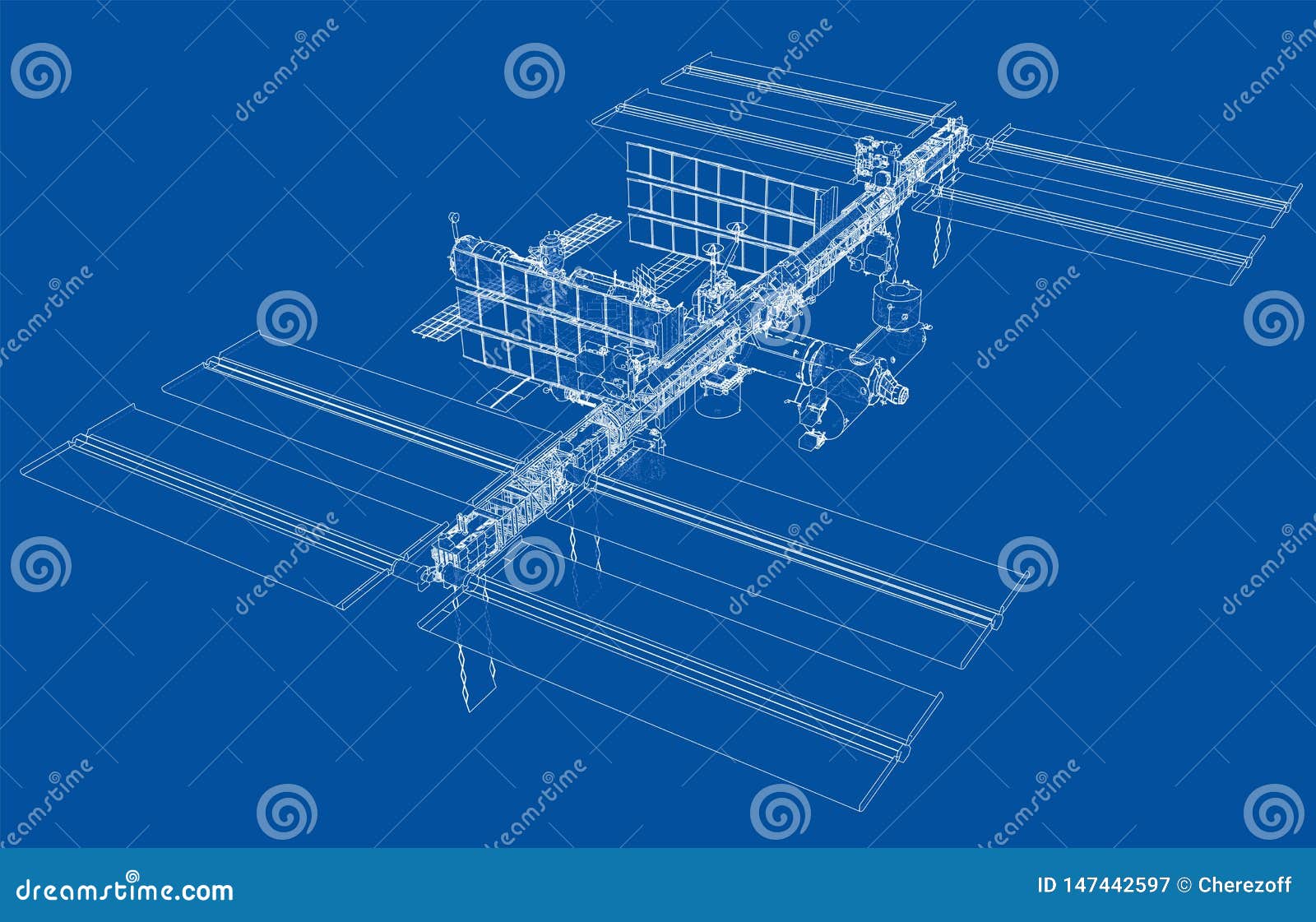Abstract Spaceship Outline. Vector Stock Vector - Illustration of ...