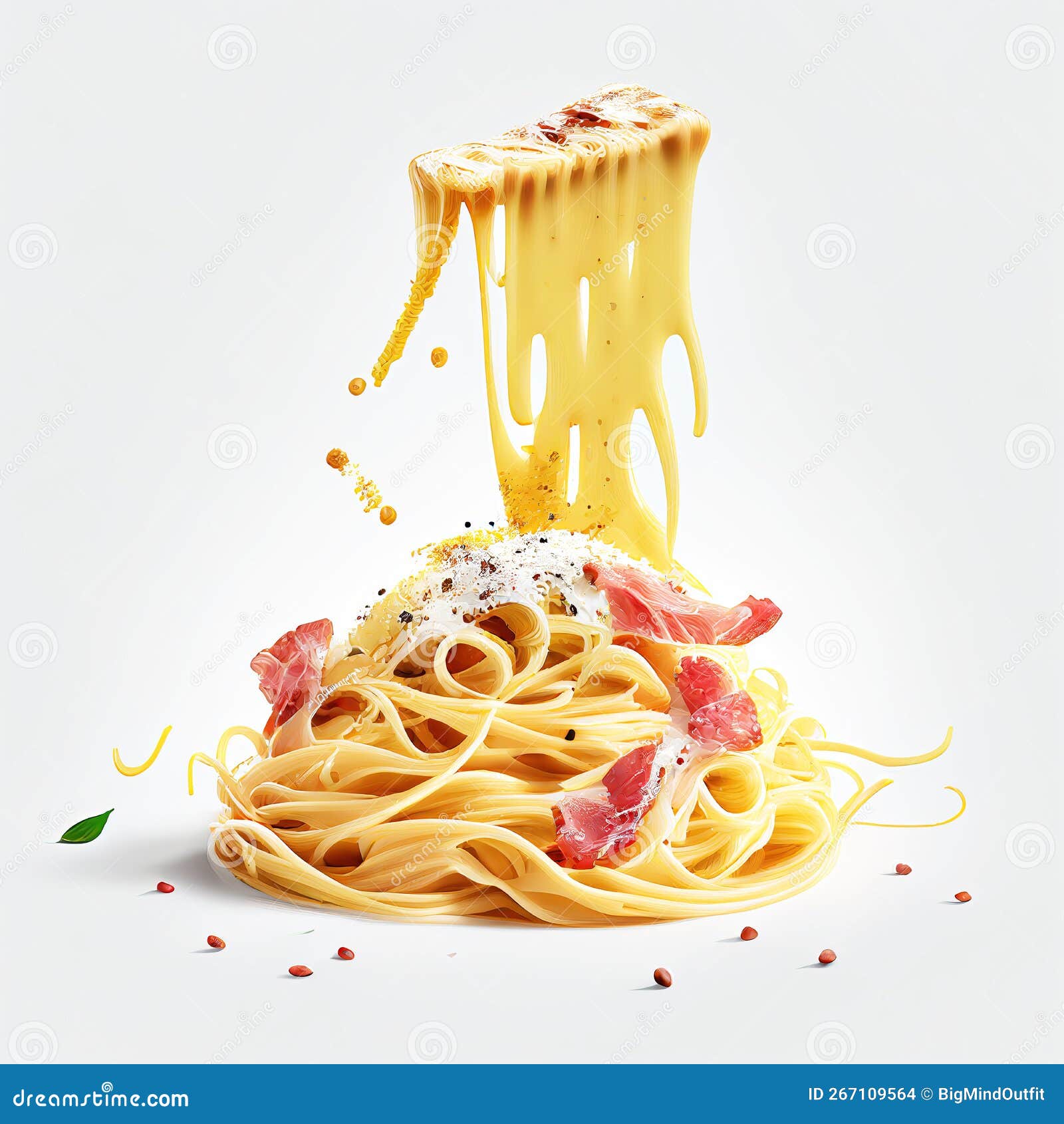 Abstract Spaghetti Ai Generative Illustration Stock Illustration ...