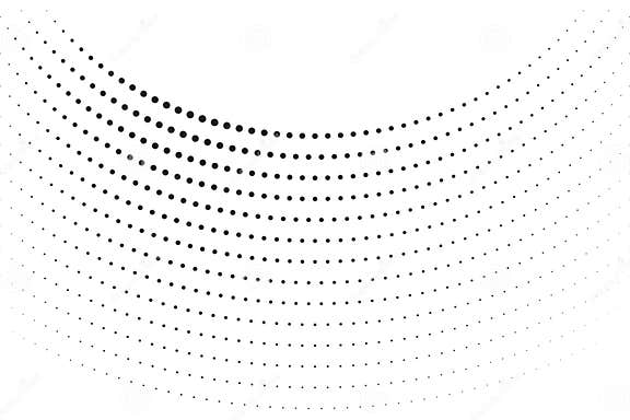 Curve Dotted Line for Decoration, Halftone of Dotted Abstract Art Stock ...