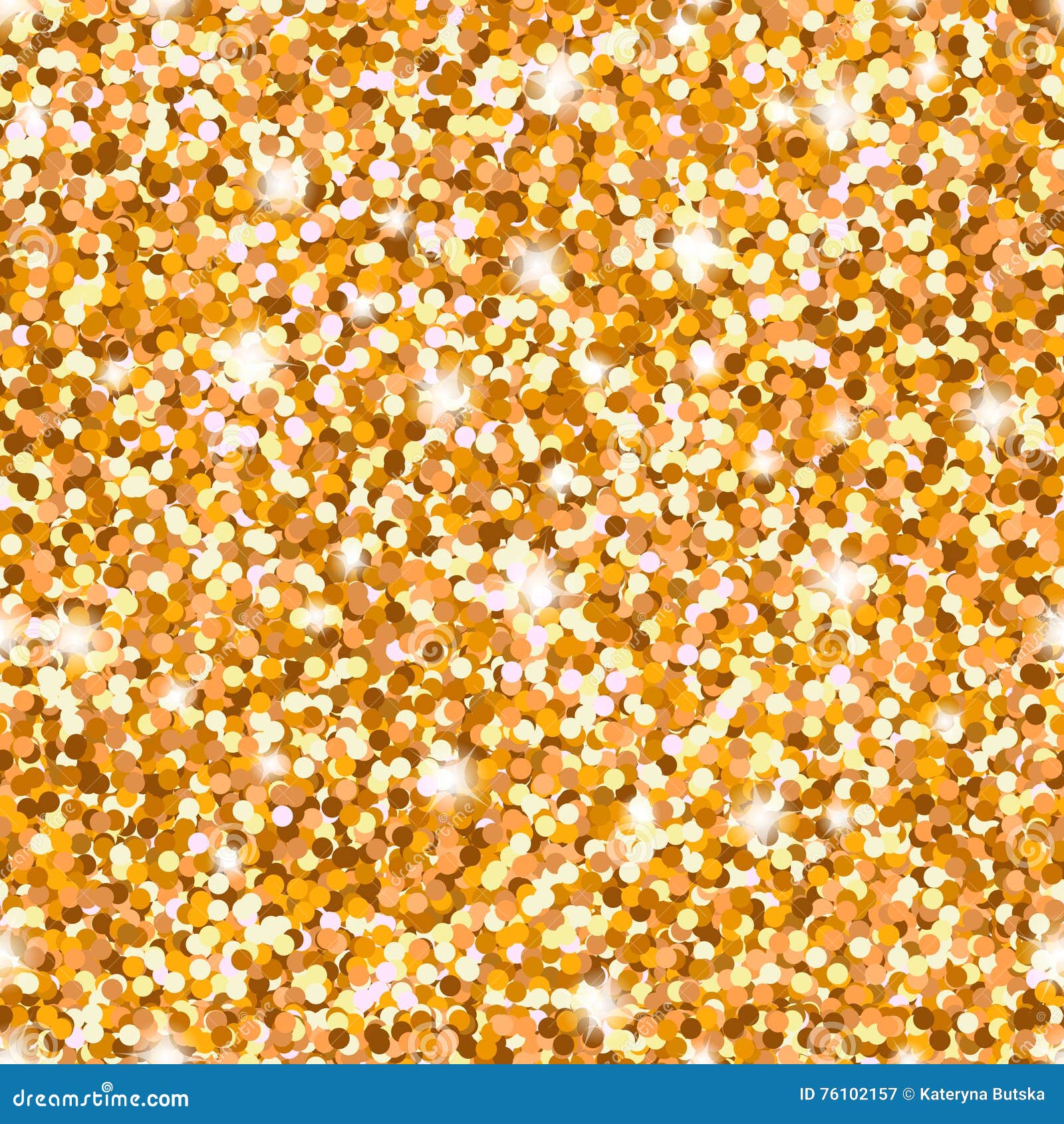 Abstract Sparkle Golden Seamless Pattern. Stock Illustration ...