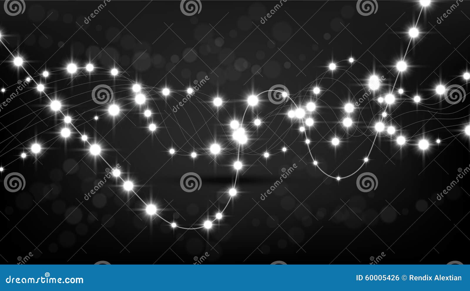 Abstract Sparkles in Wave Line Background Stock Vector - Illustration ...