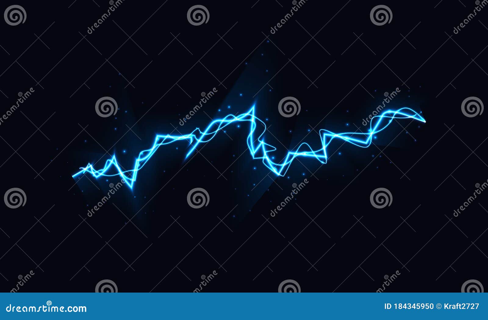 Abstract Sparkling Lightning Stock Vector - Illustration of danger ...