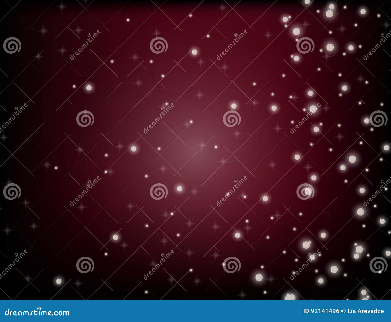 Abstract Sparkling Stars Black Holiday Background Bokeh Effect. Stock ...