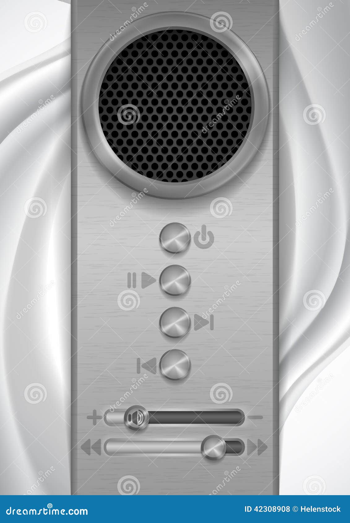 Abstract Speaker Concept Design. Stock Vector - Illustration of metal ...